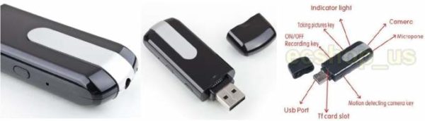 Getarnter USB-Stick mit Spy Cam für 6,03€