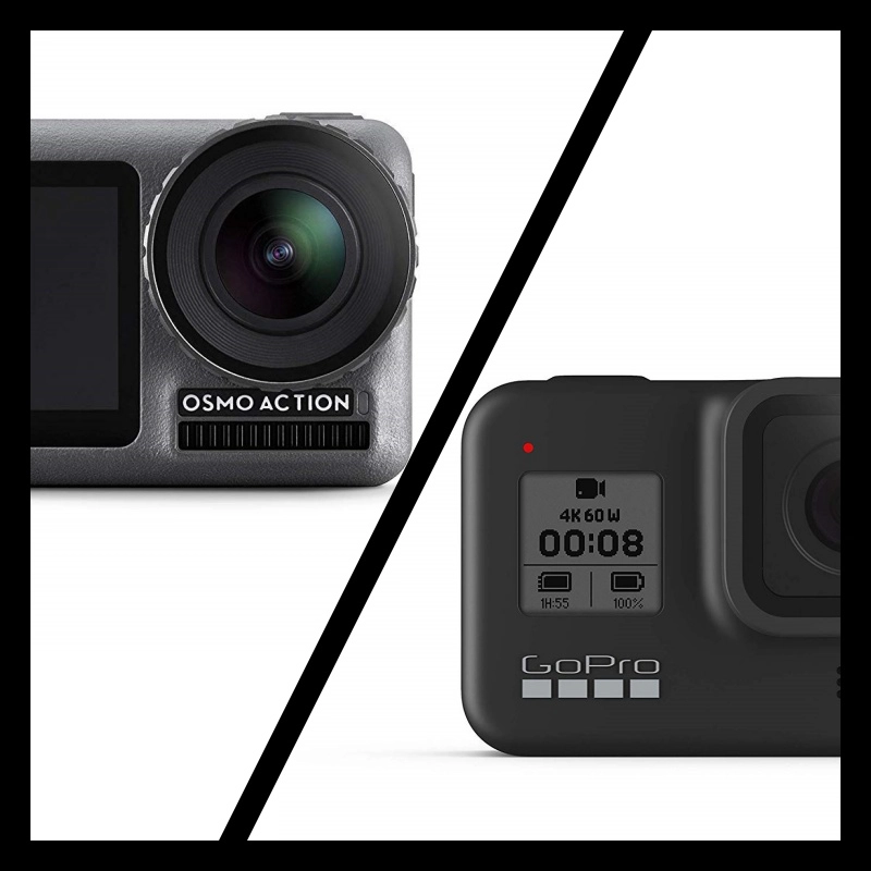 GoPro Hero 8 Black gegen DJI Osmo Action - Top-Action Cams im Vergleich