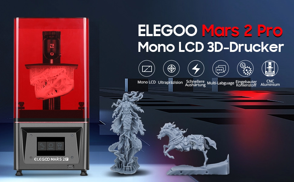 Elegoo Mars 2 Pro - Resin-3D-Drucker