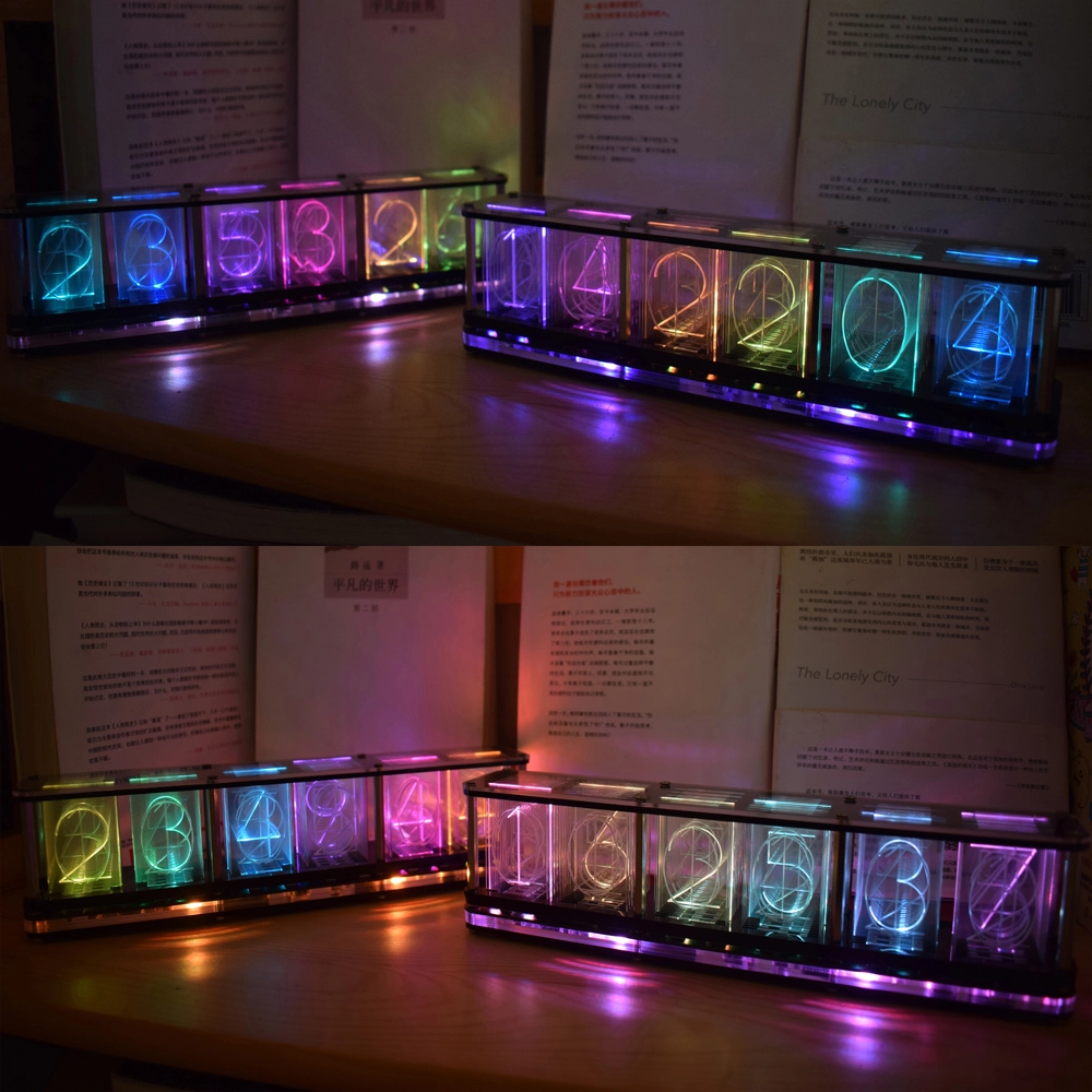 Geekcrait LED Uhr selbst löten, mit Lichteffekten und Musikspektrum