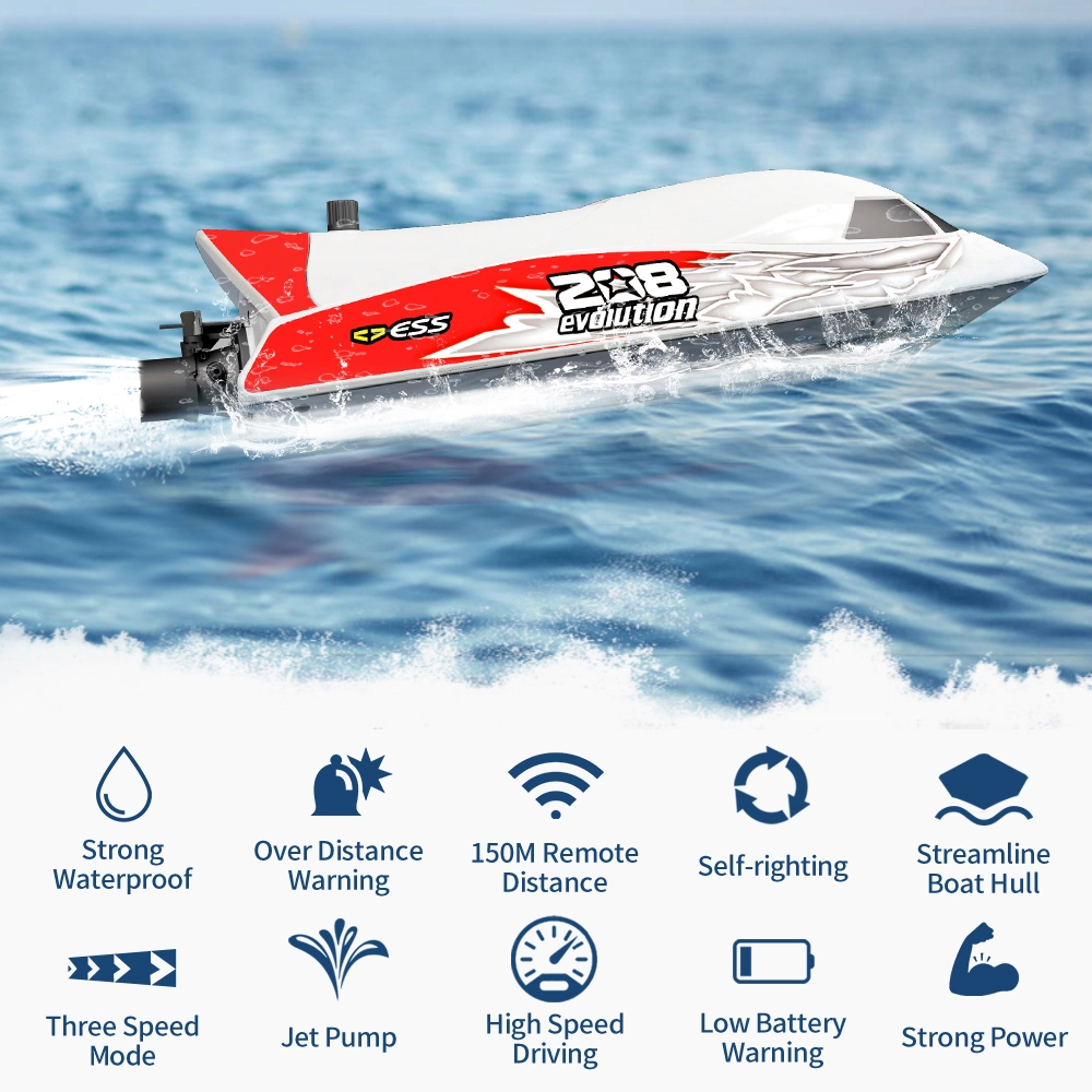 Flytec V008 RC-Speedboat - 30 km/h schnell | China-Gadgets