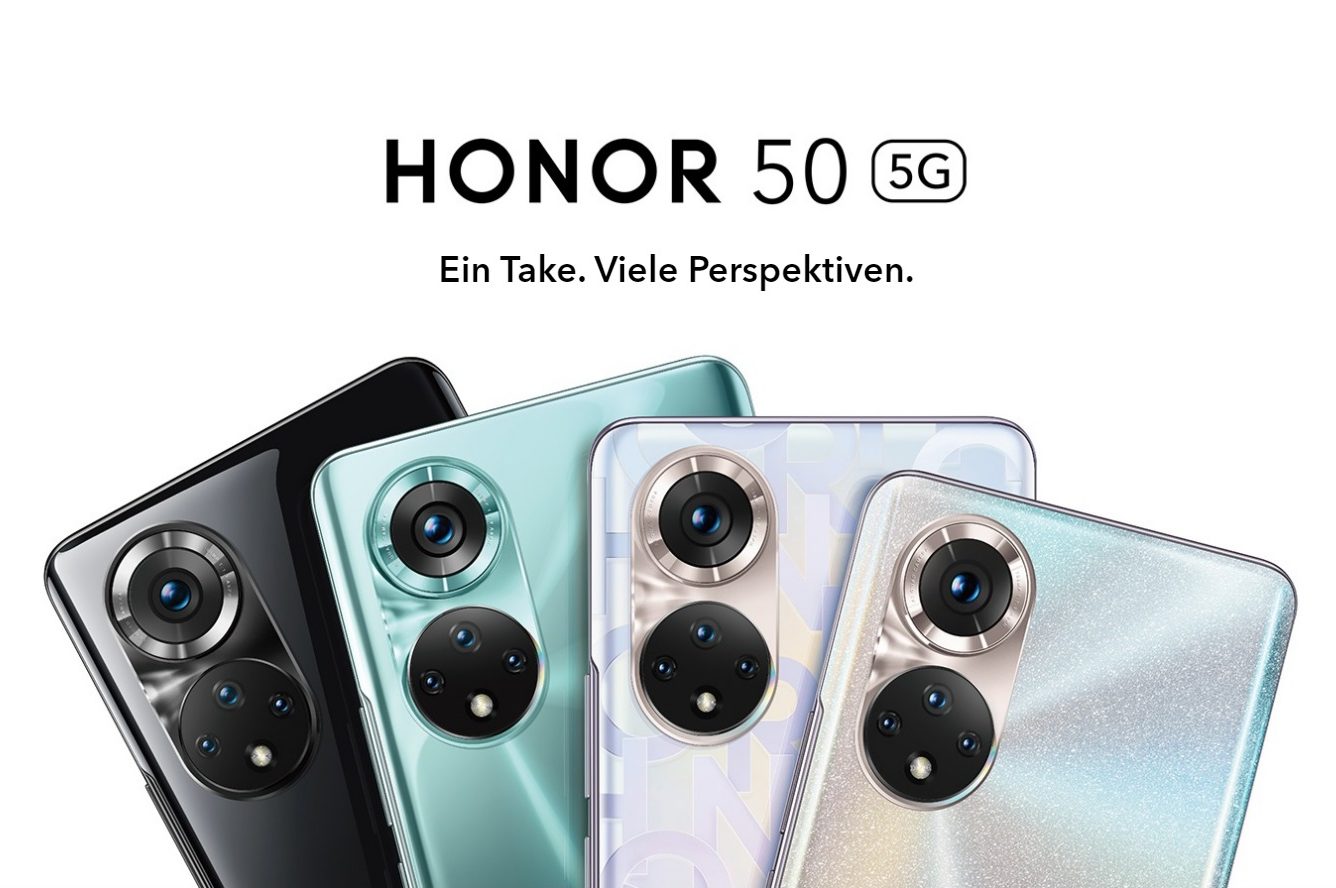 Honor 50 mit Google-Diensten, 120Hz OLED & 108MP Kamera für 500€