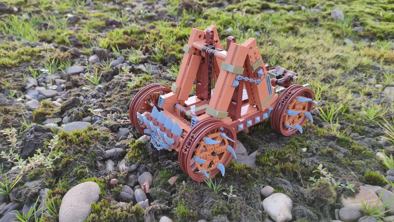 Mittelalter-Katapult aus Klemmbausteinen - 3 Modelle in einem