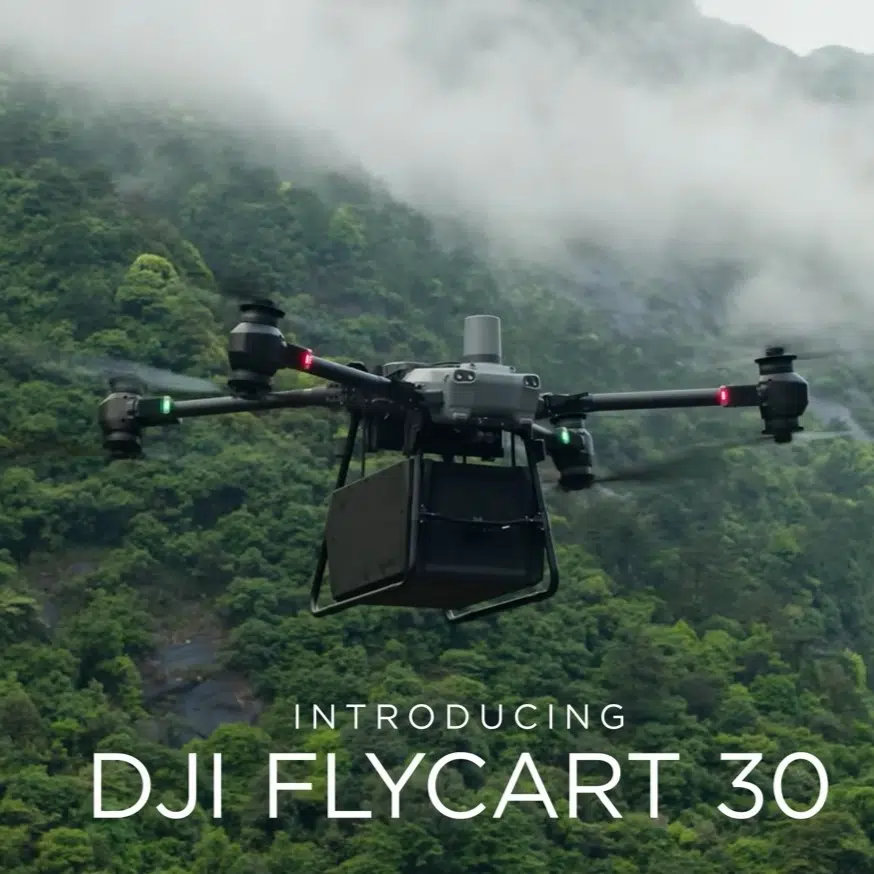 DJI FlyCart 30 - Transport-Drohne mit Transportbox und Seilwinde