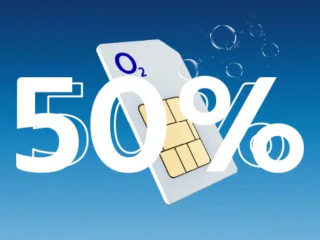 50% Rabatt bei O2: Unlimitiertes Datenvolumen für unter 20€!?
