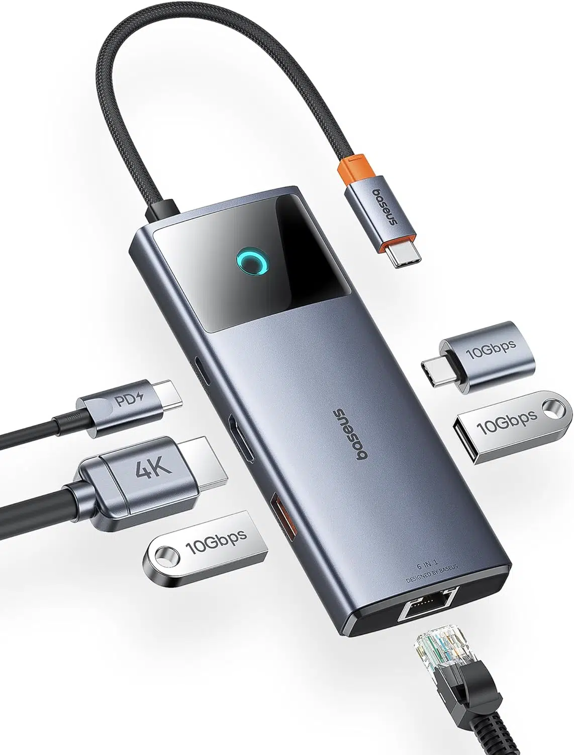 Baseus USB-C-Hub mit 10Gbps Datenübertragung