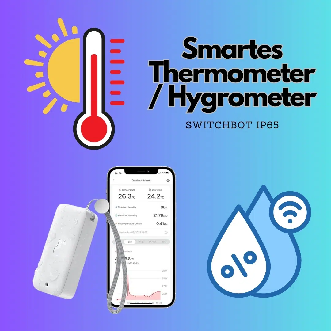 SwitchBot IP65 Thermo/Hygrometer im Test: 48° auf dem Balkon?