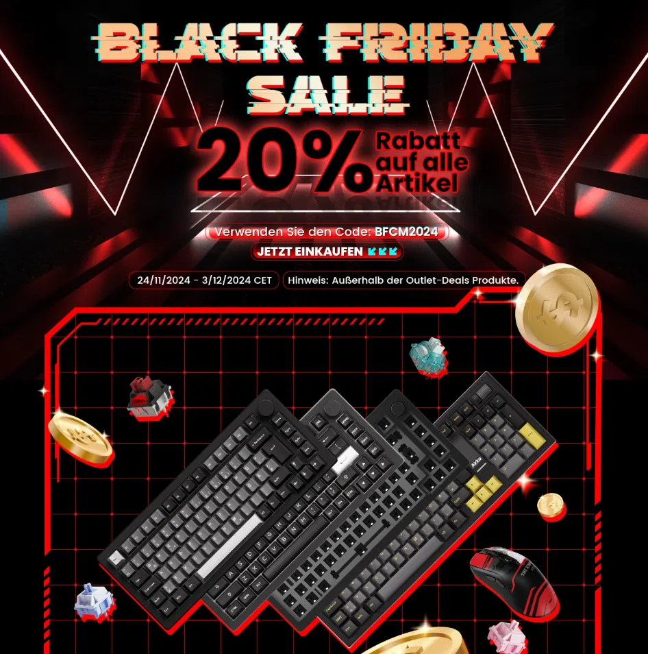AKKO Black Friday Angebote: Mechanische Tastaturen & mehr