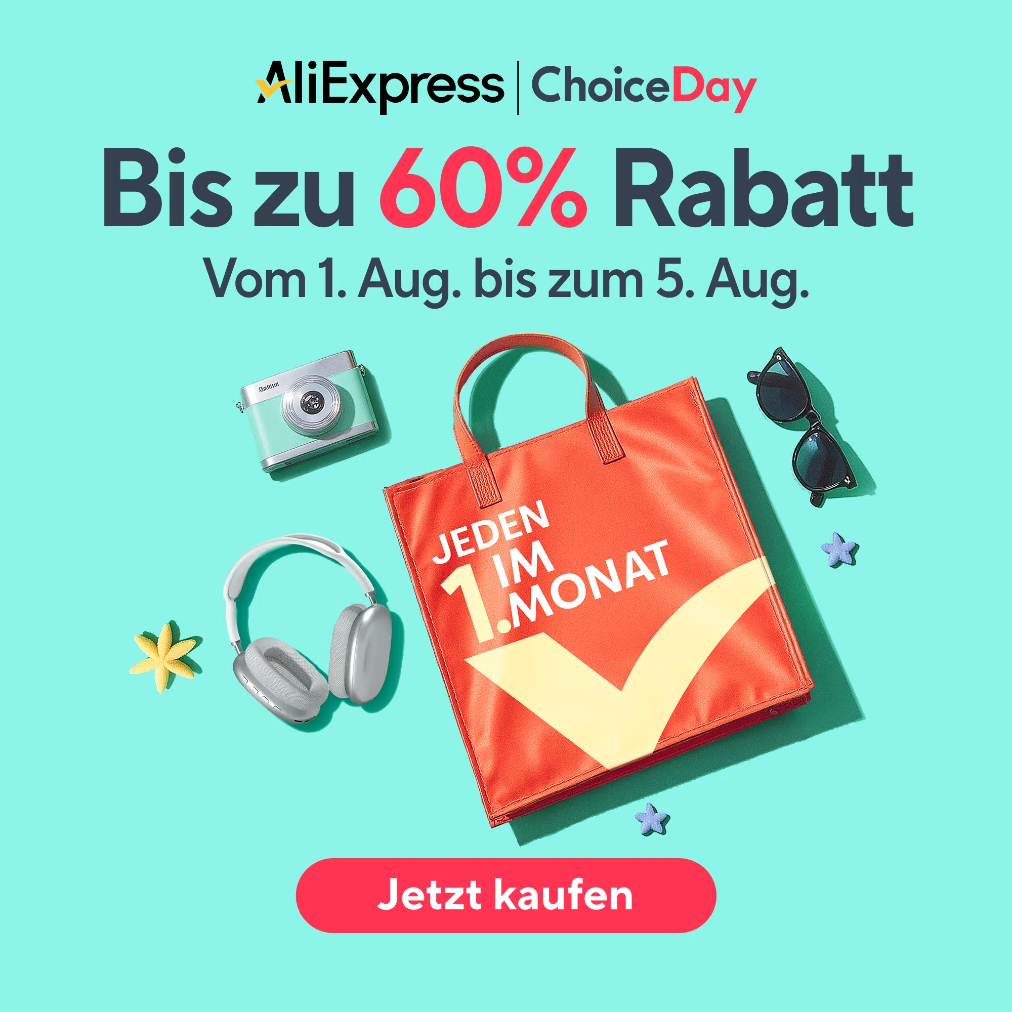 AliExpress Choice Day: Die besten Angebote & extra Gutscheine!