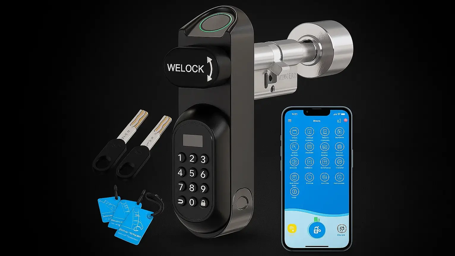 Welock U81: All-in-One Smart Lock mit Fingerabdruck für 189€